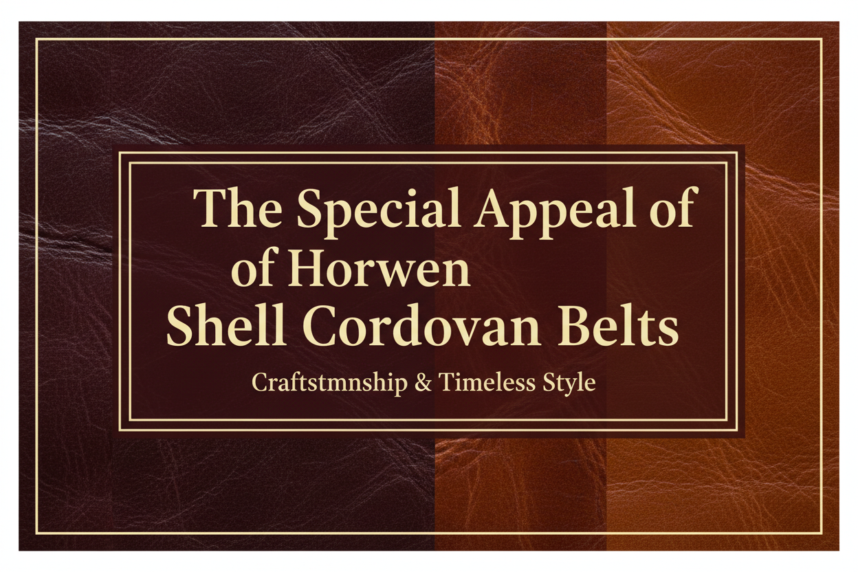The Special Appeal of Horween Shell Cordovan Belts – Skive & Stitch